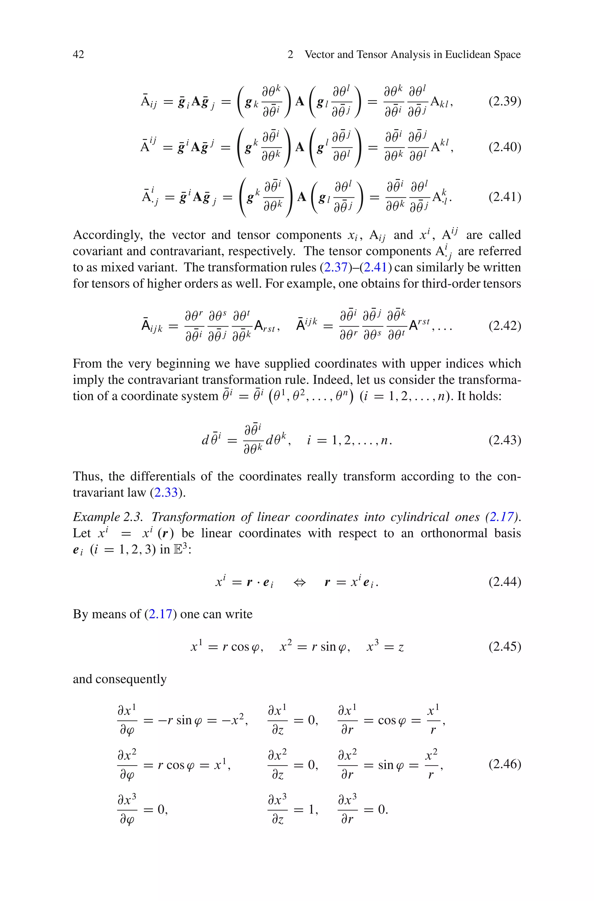 Tensor algebra and tensor analysis for engineers | PDF | Physics | Science