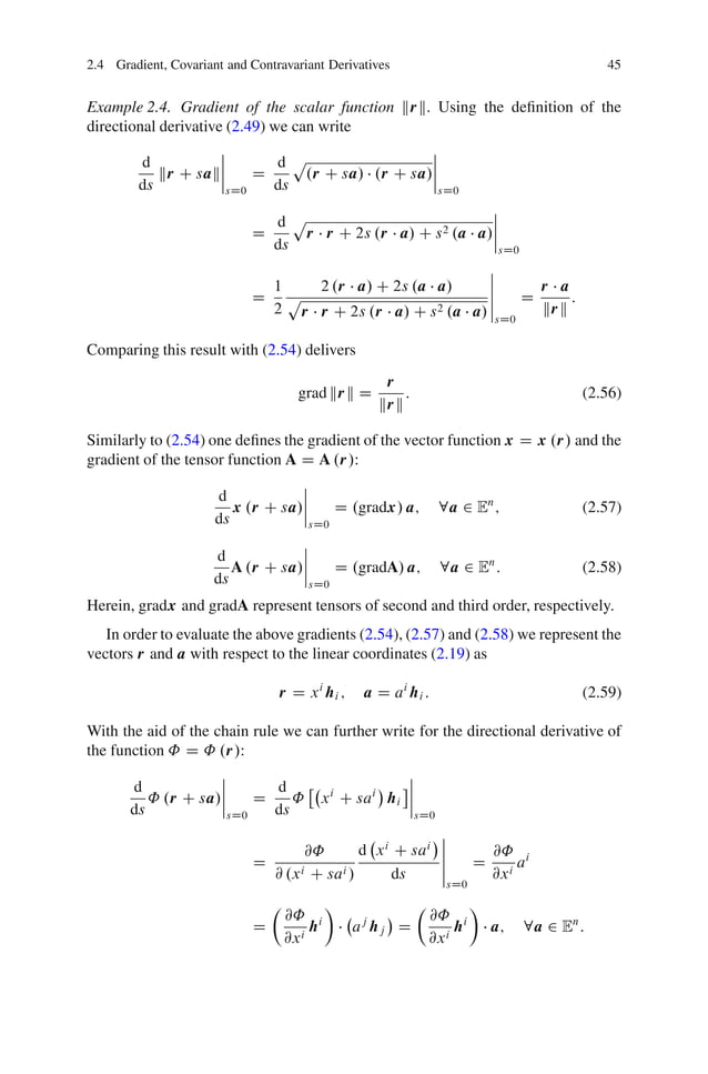 Tensor algebra and tensor analysis for engineers | PDF | Physics | Science