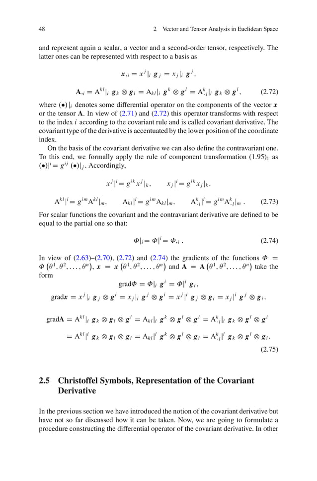 Tensor algebra and tensor analysis for engineers | PDF | Physics | Science