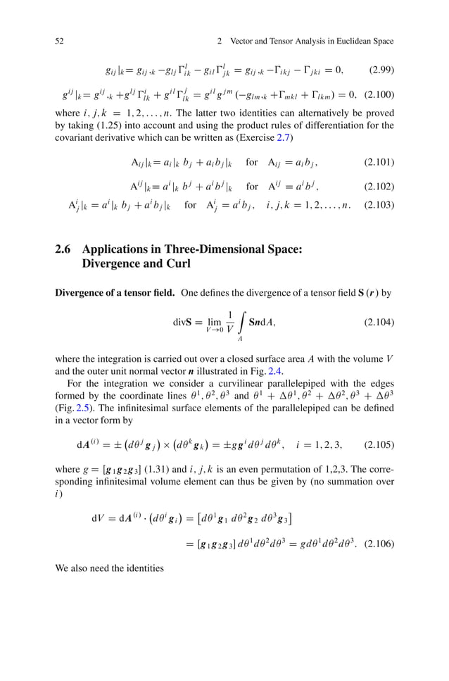 Tensor algebra and tensor analysis for engineers | PDF | Physics | Science