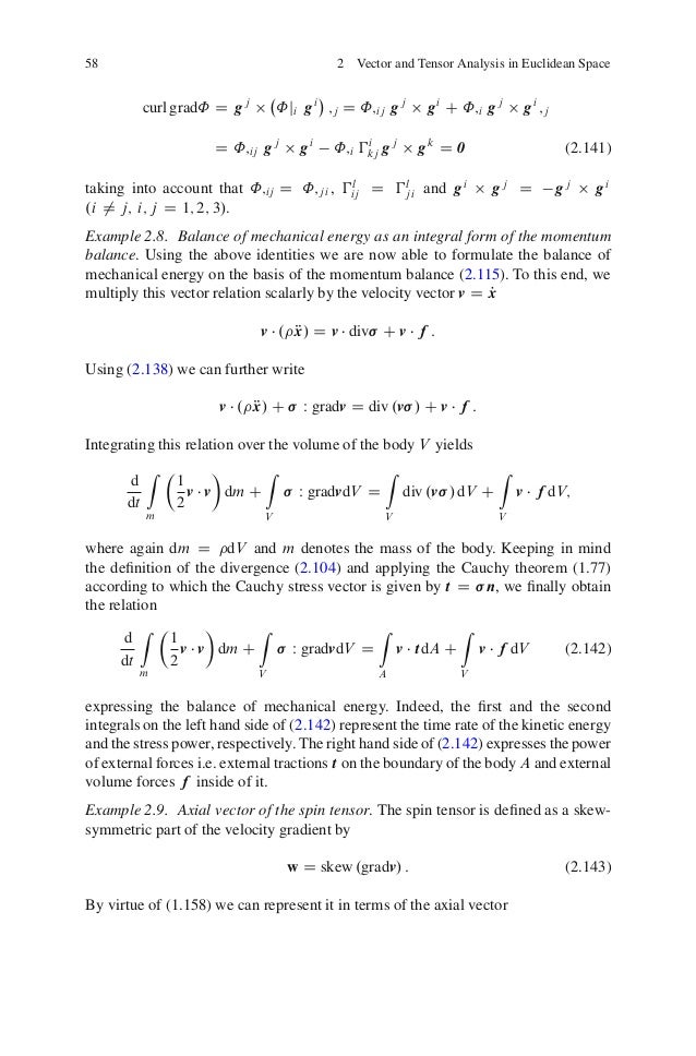 Tensor Algebra And Tensor Analysis For Engineers
