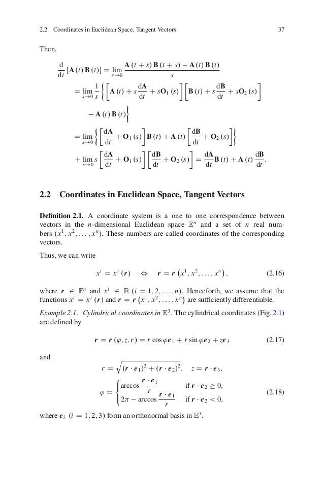 Tensor Algebra And Tensor Analysis For Engineers