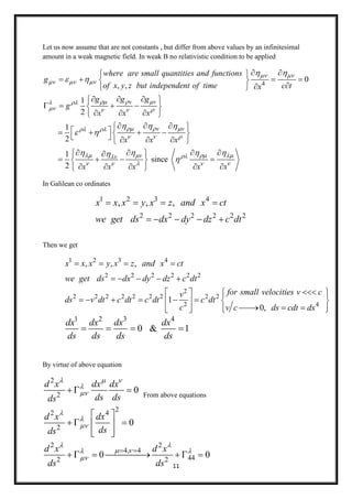 Tensor analysis EFE | PDF