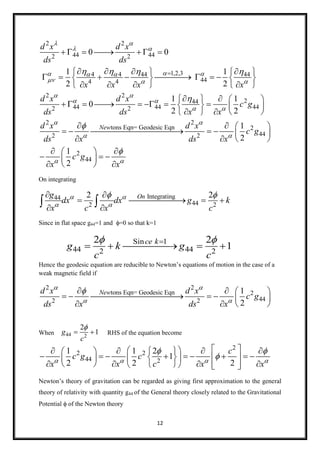 Tensor analysis EFE | PDF