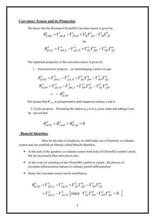 Tensor analysis EFE | PDF