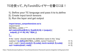 Tensor comprehensions | PPT