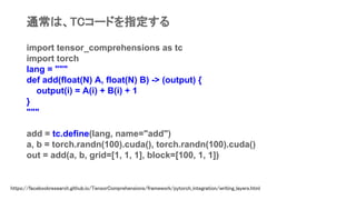 Tensor comprehensions | PPT