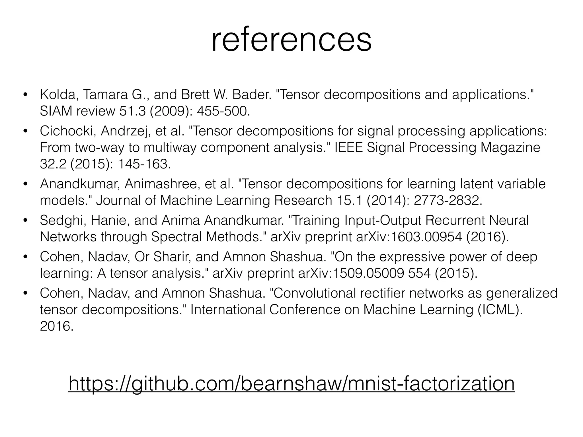 A brief survey of tensors | PDF