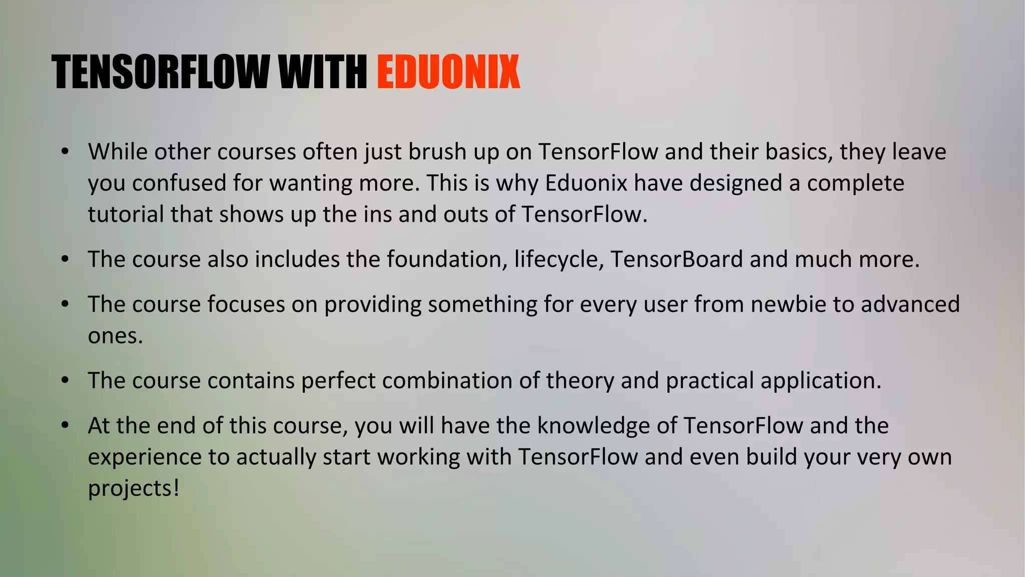 Tensorflow for Beginners | ODP | Artificial Intelligence | Technology ...