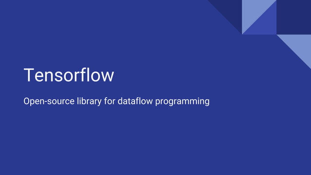 Tensorflow | PPT