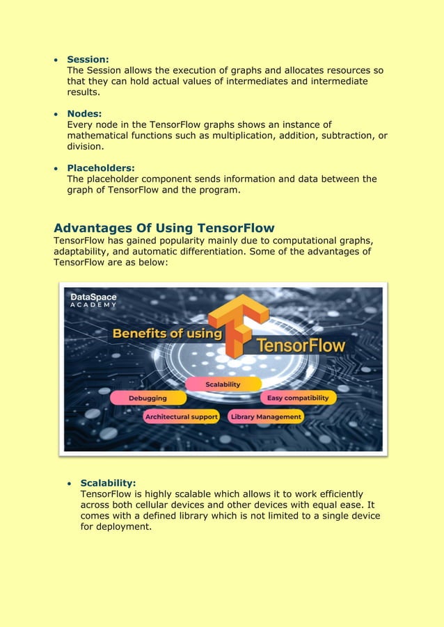 Tensorflow Overview Features And Advantages Pdf