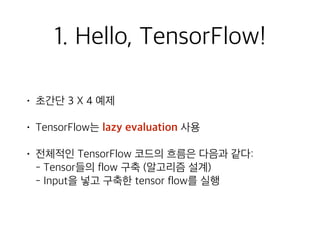 텐서플로 걸음마 (TensorFlow Tutorial) | PDF