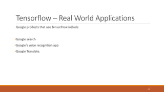 Tensorflow In Machine Learning | PPT