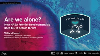 TensorFlow London 17: How NASA Frontier Development Lab scientists use ...