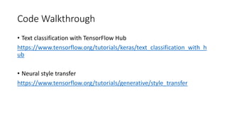 Walking through Tensorflow 2.0 | PPT