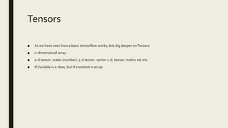 Tensorflow basics | PPSX