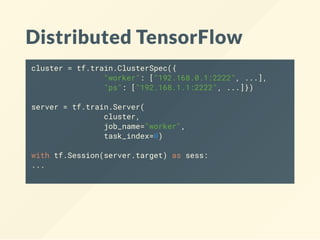 TensorFlow Dev Summit 2017 요약 | PPT