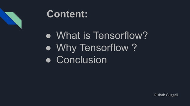Tensorflow Introduction Ppt