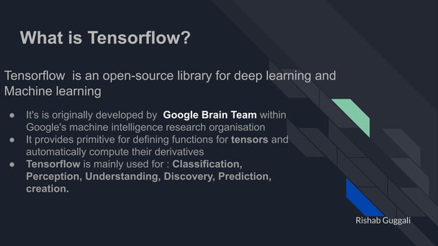 Tensorflow Introduction Ppt