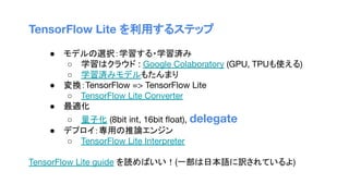 TensorFlow Lite Delegateとは？ | PDF | Technology & Computing