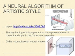 a tour of several popular tensorflow models | PPTX
