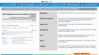 Tensorflow model using docker and AWS SageMaker | PPTX