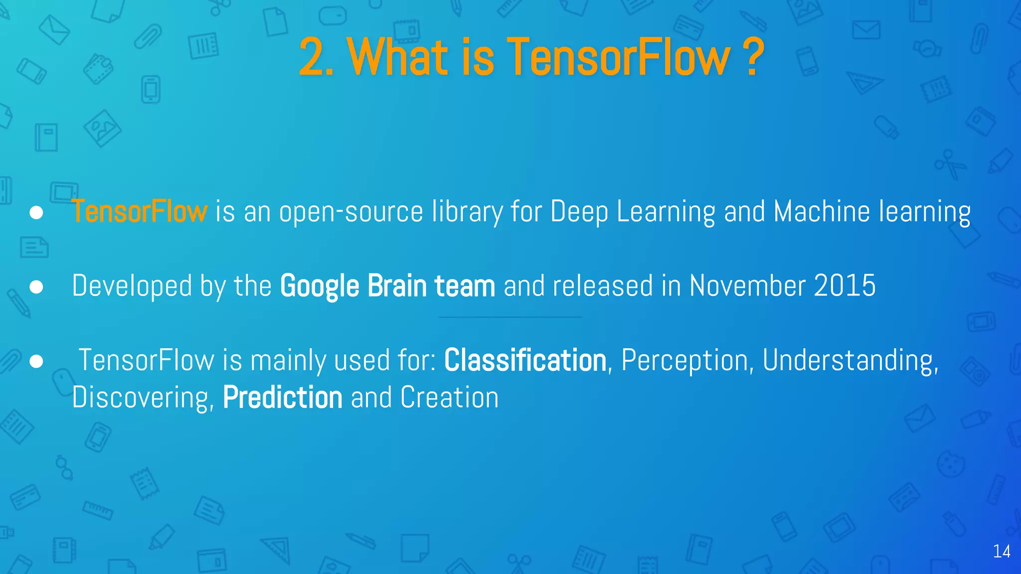 Tensorflow presentation | PDF
