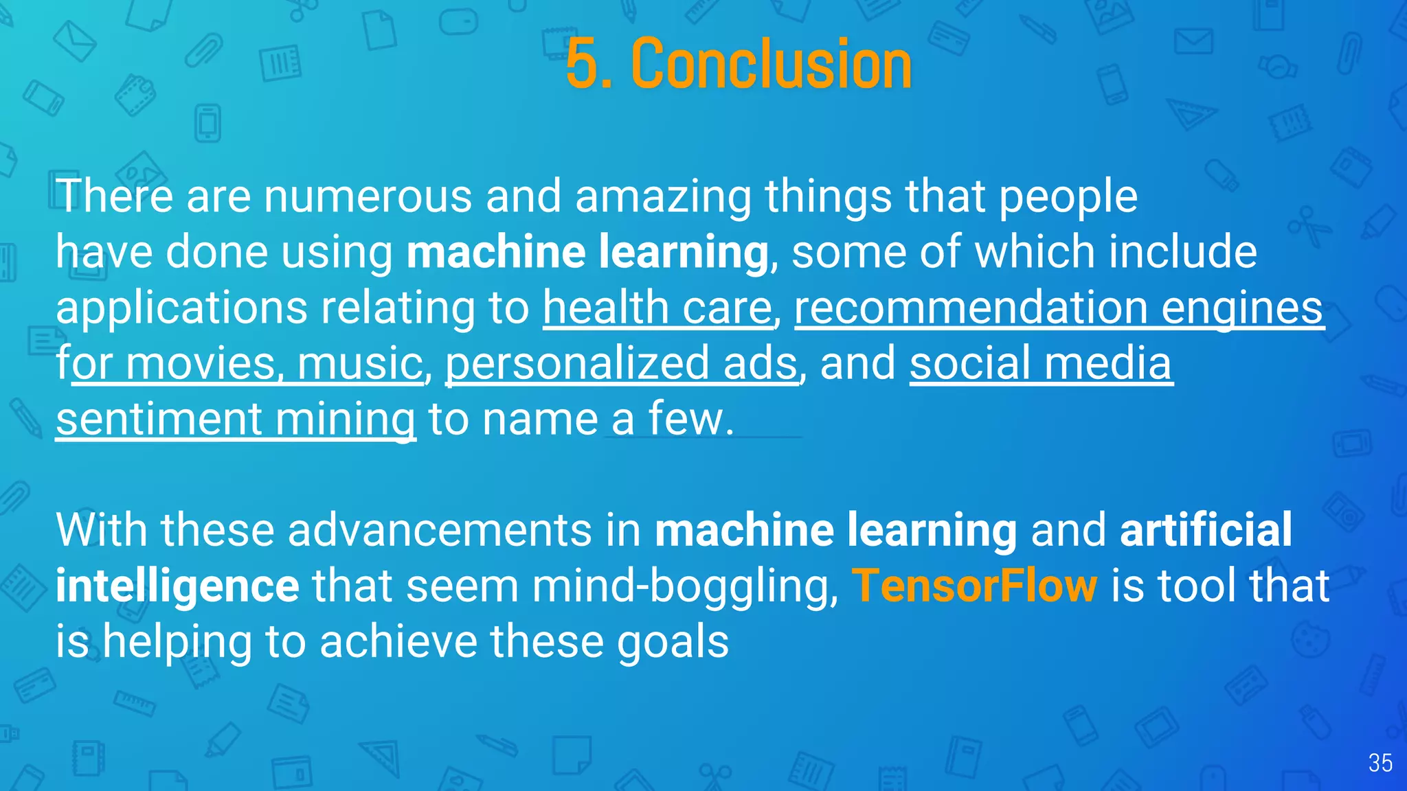 Tensorflow presentation | PDF