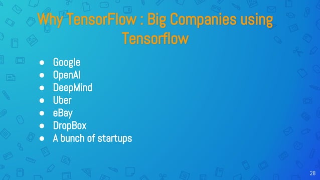 Tensorflow presentation | PDF