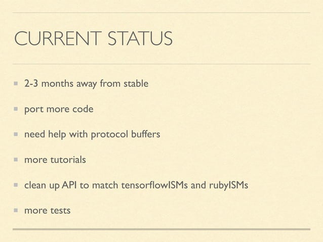 Tensorflow ruby | PPT