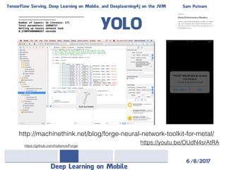 TensorFlow Serving, Deep Learning on Mobile, and Deeplearning4j on the ...