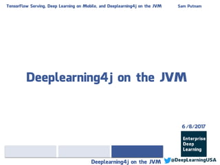 TensorFlow Serving, Deep Learning on Mobile, and Deeplearning4j on the JVM - Enterprise Deep ...
