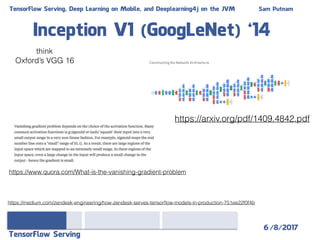 TensorFlow Serving, Deep Learning on Mobile, and Deeplearning4j on the ...
