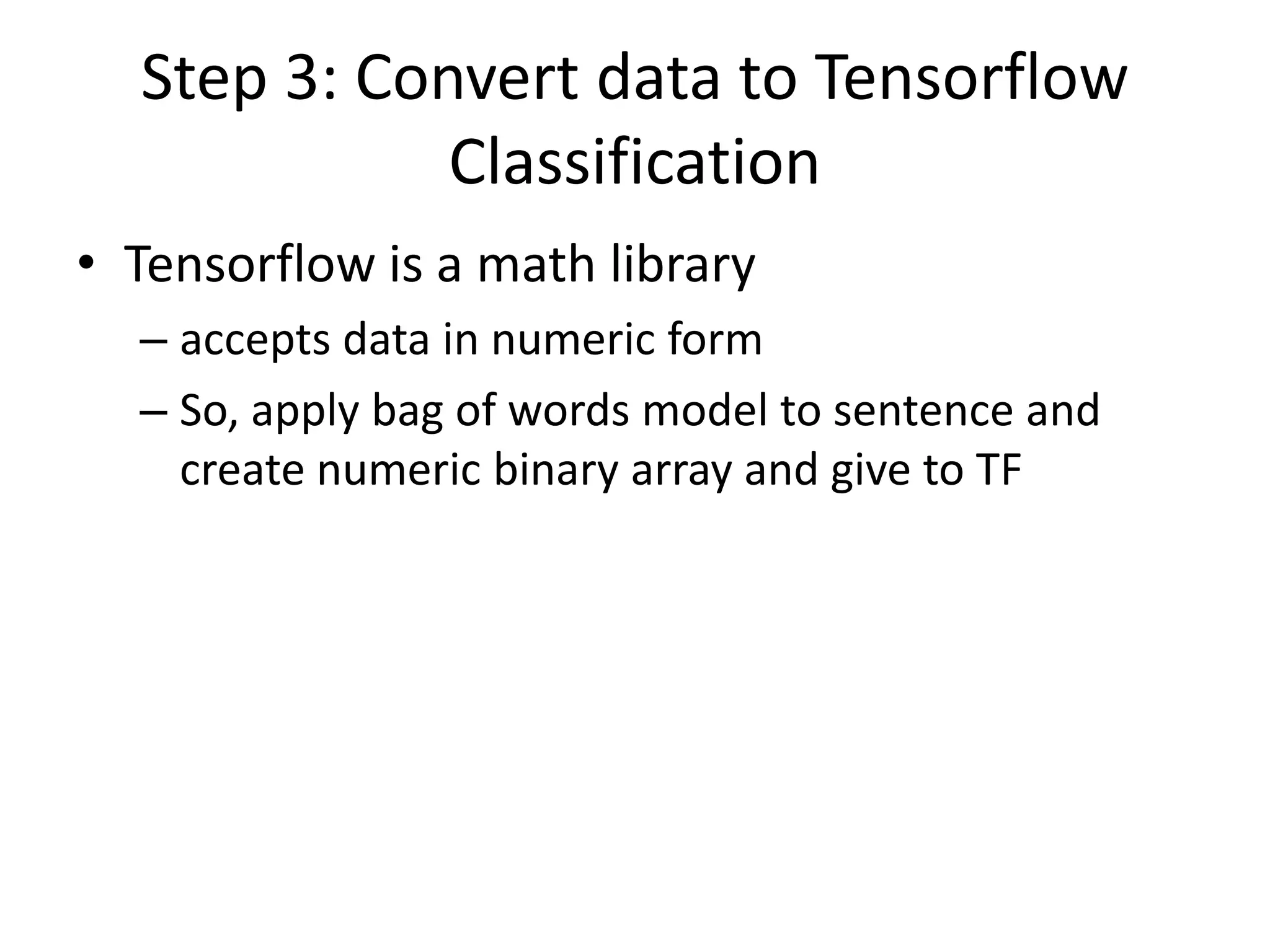 Tensor flow text classification | PPTX | Programming Languages | Computing