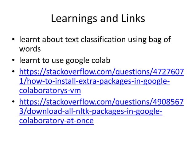 Tensor flow text classification | PPT