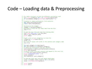 Tensor flow text classification | PPTX | Programming Languages | Computing