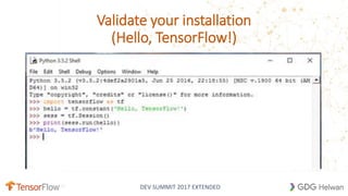 Tensorflow windows installation | PPT