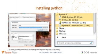 Tensorflow windows installation | PPT