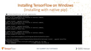 Tensorflow windows installation | PPT