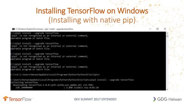 Tensorflow windows installation | PPTX