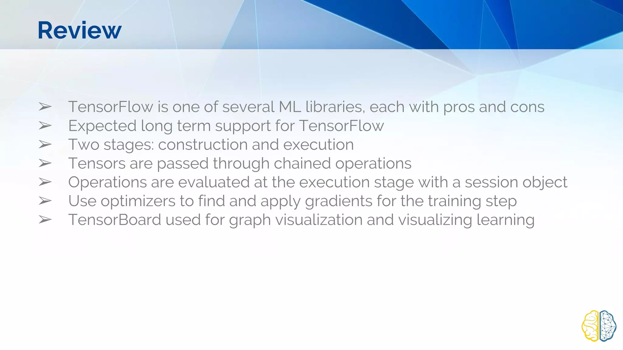 Introduction to TensorFlow, by Machine Learning at Berkeley | PDF