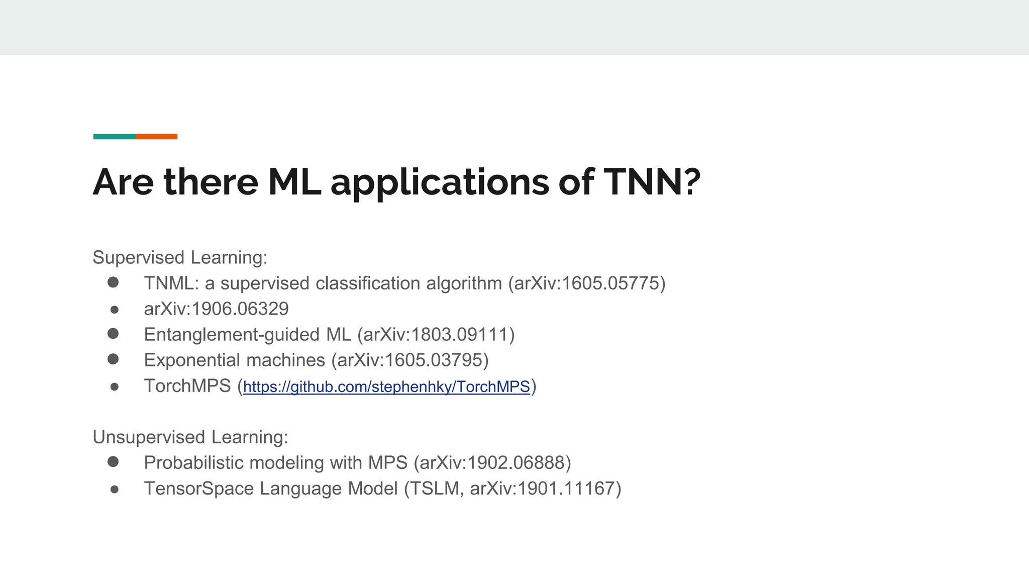 Tensor Networks And Their Applications On Machine Learning Ppt