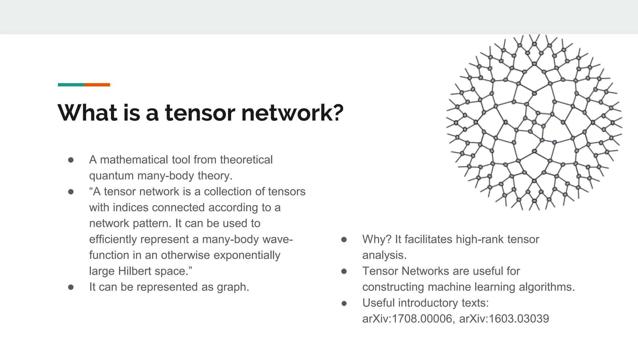 Tensor Networks And Their Applications On Machine Learning Ppt