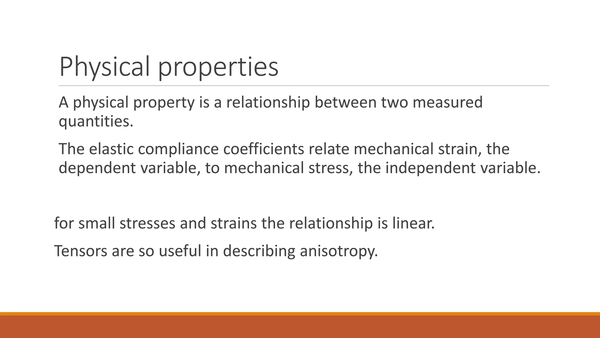 Tensors and physical properties | PPTX