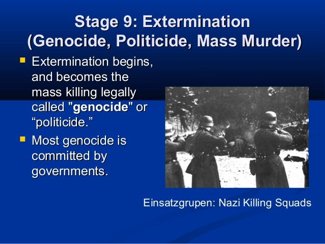 Ten stages of Genocide PowerPoint