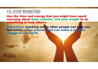 Ten steps to develop positive body image | PDF