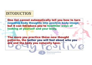 Ten steps to develop positive body image | PPT