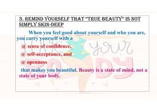 Ten steps to develop positive body image | PDF