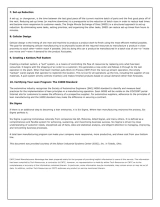 Ten steps to lean transformation | PDF