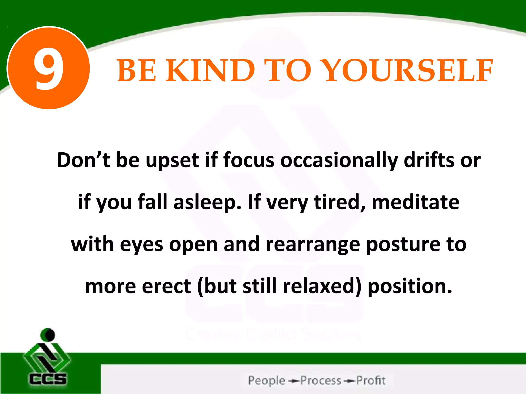 Ten steps to mindfulness meditation | PPT